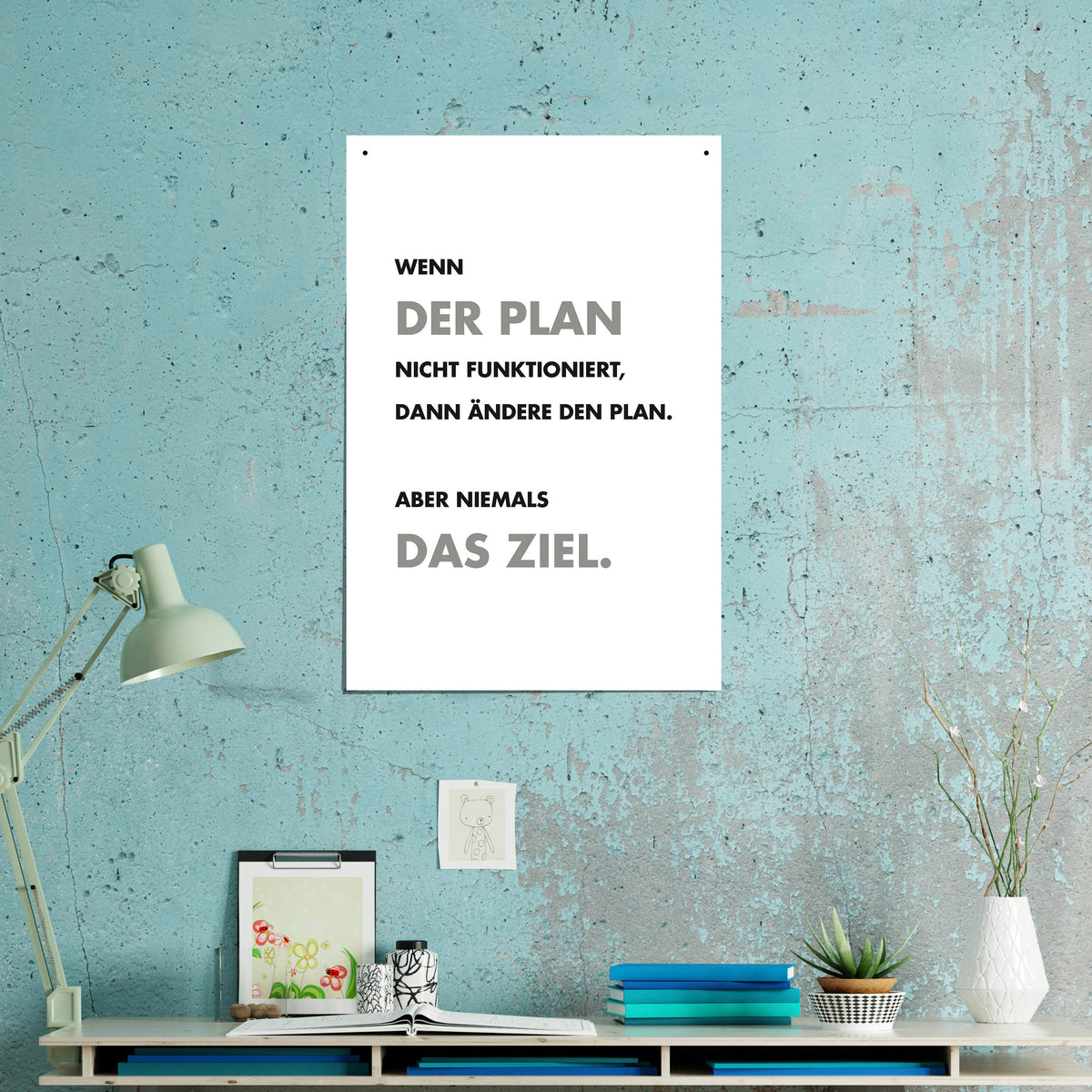 Poster / Plakat DIN A1 "Büro-Motivation", Motiv A "Der Plan" – FRIDA ...